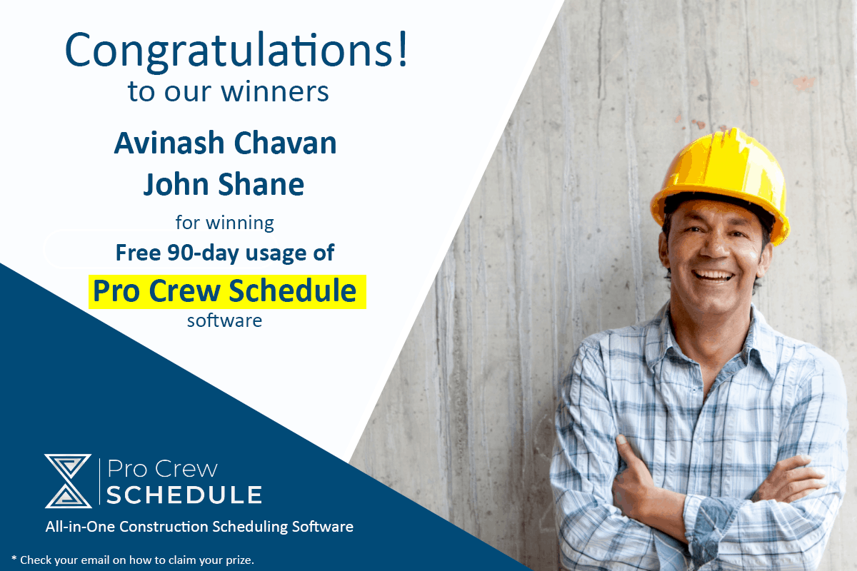 Pro Crew Schedule Contest Winners Announcement | PRO CREW SCHEDULE