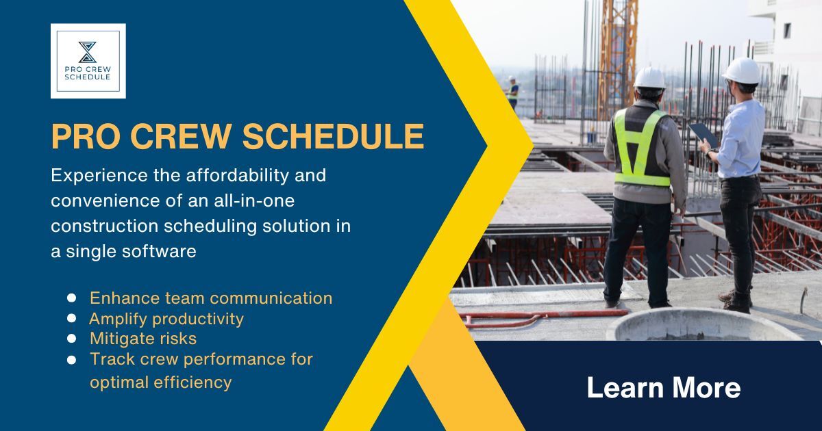 Strategic Tips to Boost Construction Workflow Efficiencies | PRO CREW SCHEDULE